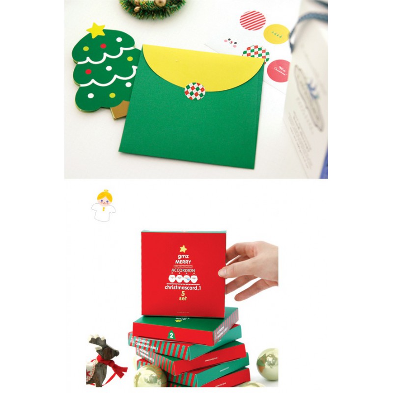Christmas Fold Out Cards Set 1
